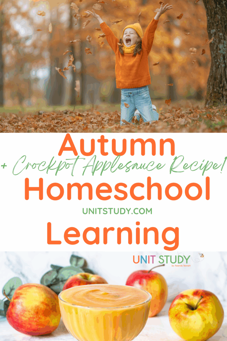 Autumn Learning In Your Homeschool (with a Crockpot Applesauce Recipe) - UnitStudy